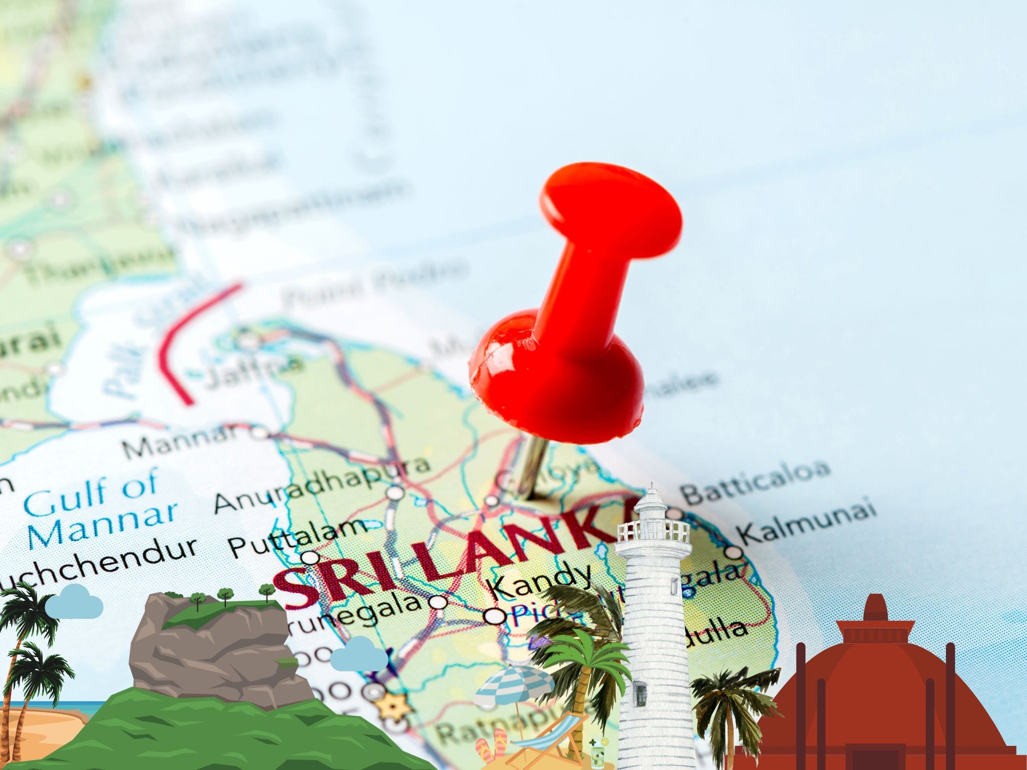 Sri Lanka Tourist Map - Sri Lanka Travel Deals